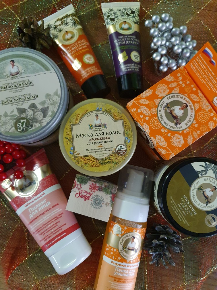 Naturalne kosmetyki i nie tylko – Skarby UrodyZestaw Prezentowy nr 1 "Babcia Agafia" 8 Produktów ...