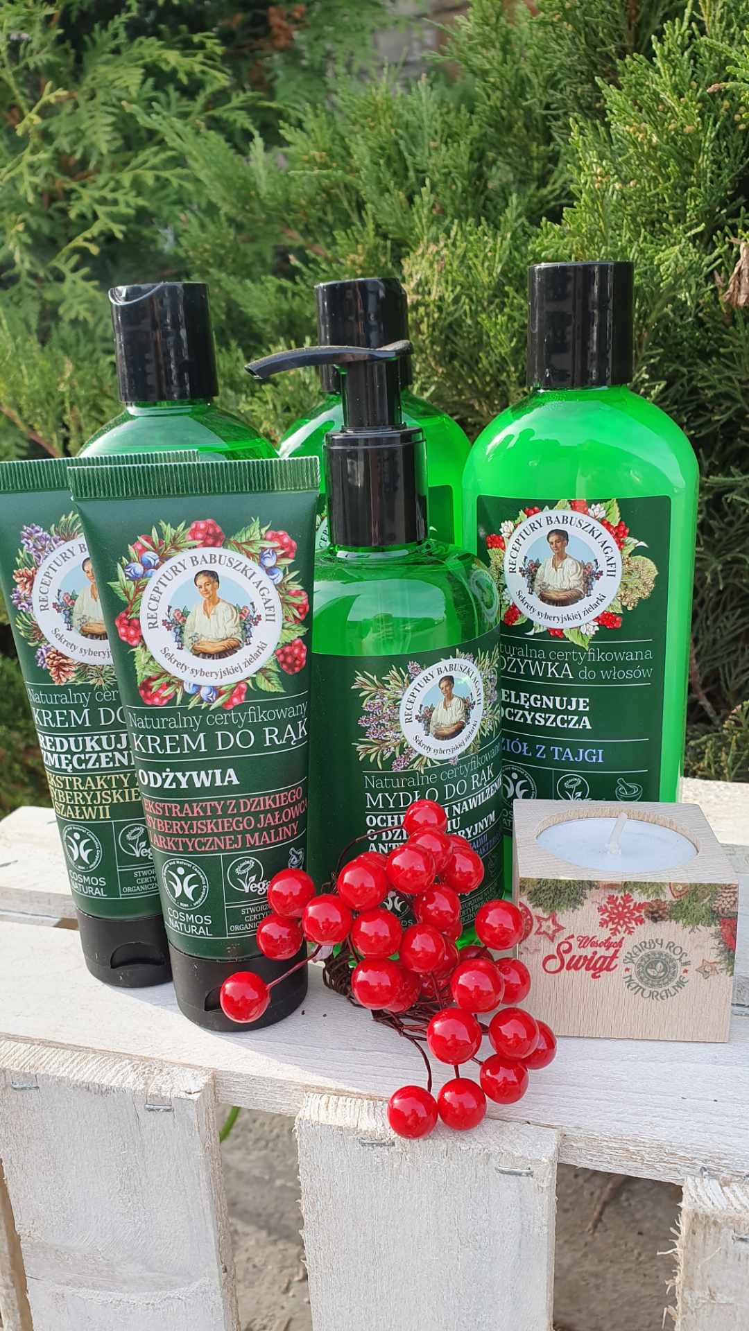 Naturalne kosmetyki i nie tylko – Skarby UrodyZestaw Prezentowy ZIELONA AGAFIA, 6 produktów ...