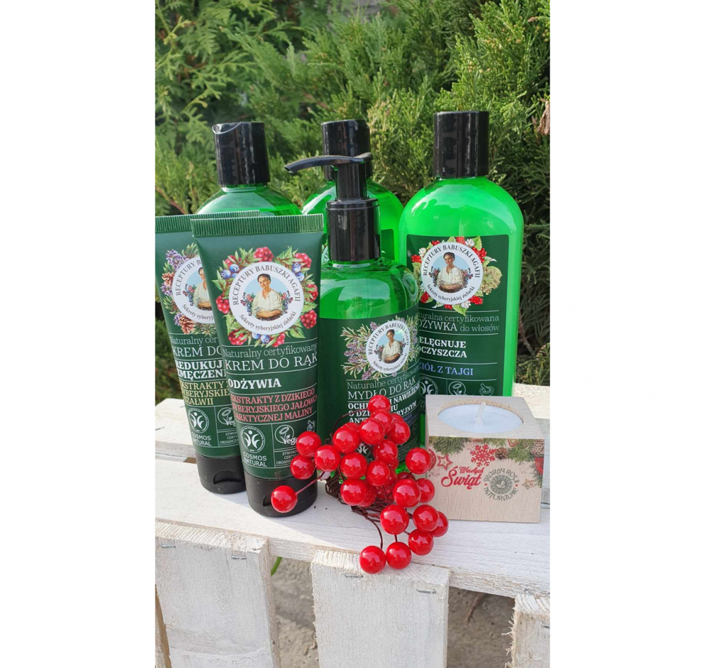 Naturalne kosmetyki i nie tylko – Skarby UrodyZestaw Prezentowy ZIELONA AGAFIA, 6 produktów ...